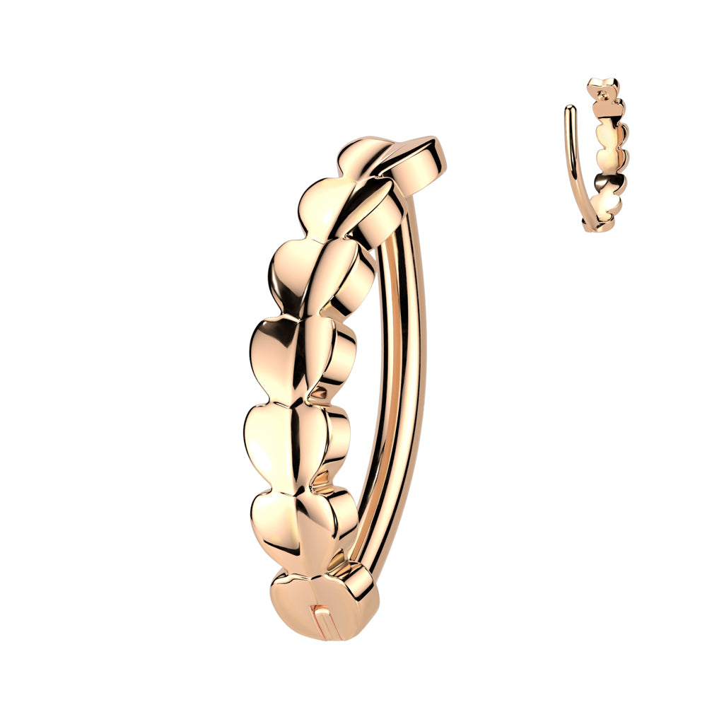 Rose gold titanium nose ring | Jewelry store Romeo & Julia